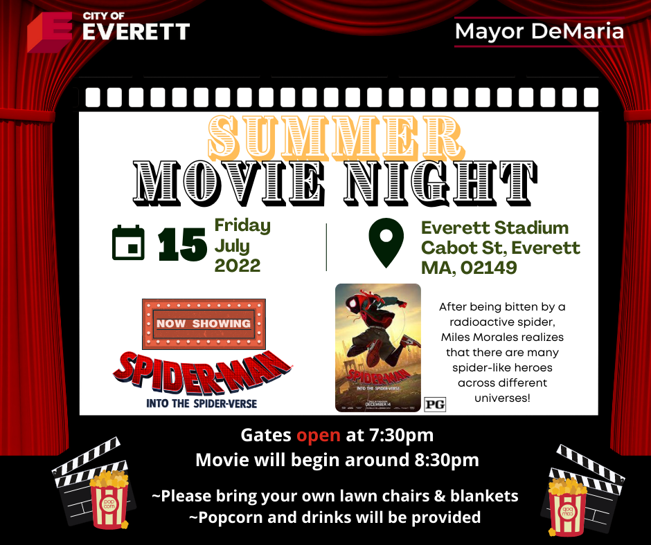 Outdoor Summer Movie Night - Everett, MA - Official Website