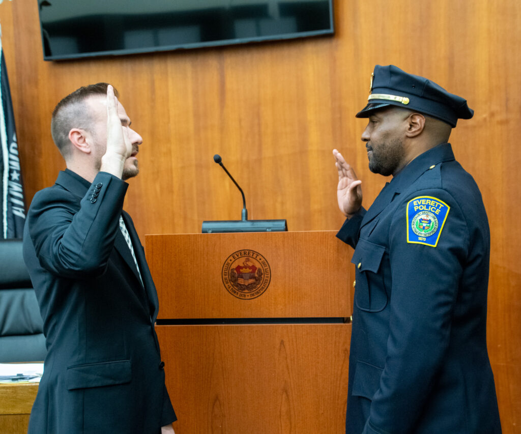 Everett Promotes First Woman Lieutenant, First Black Sergeant in ...